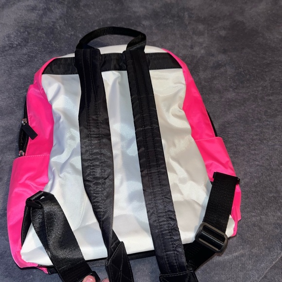 Go Sac | Bags | Go Sac Backpack Black White And Pink | Poshmark